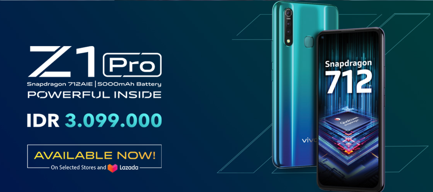 VIVO Z1 Pro Ponsel Gaming 3Jutaan Sudah jual di Indonesia - IT Solution